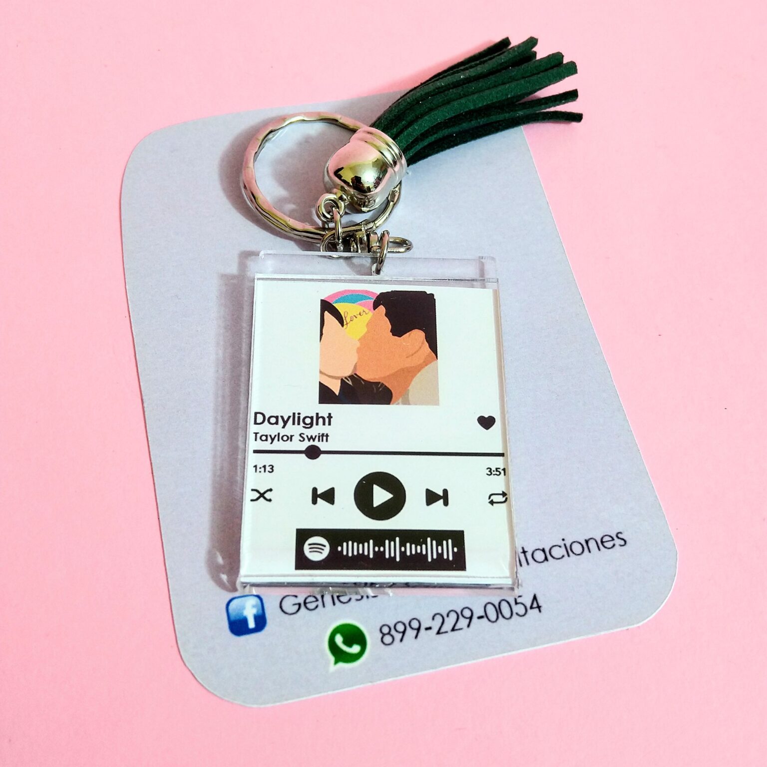 Llavero Spotify Personalizado - Genesis Galicia Invitaciones